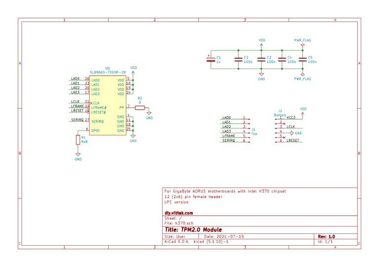 Home Made TPM2.0 Module – Viktor’s DIY Blog