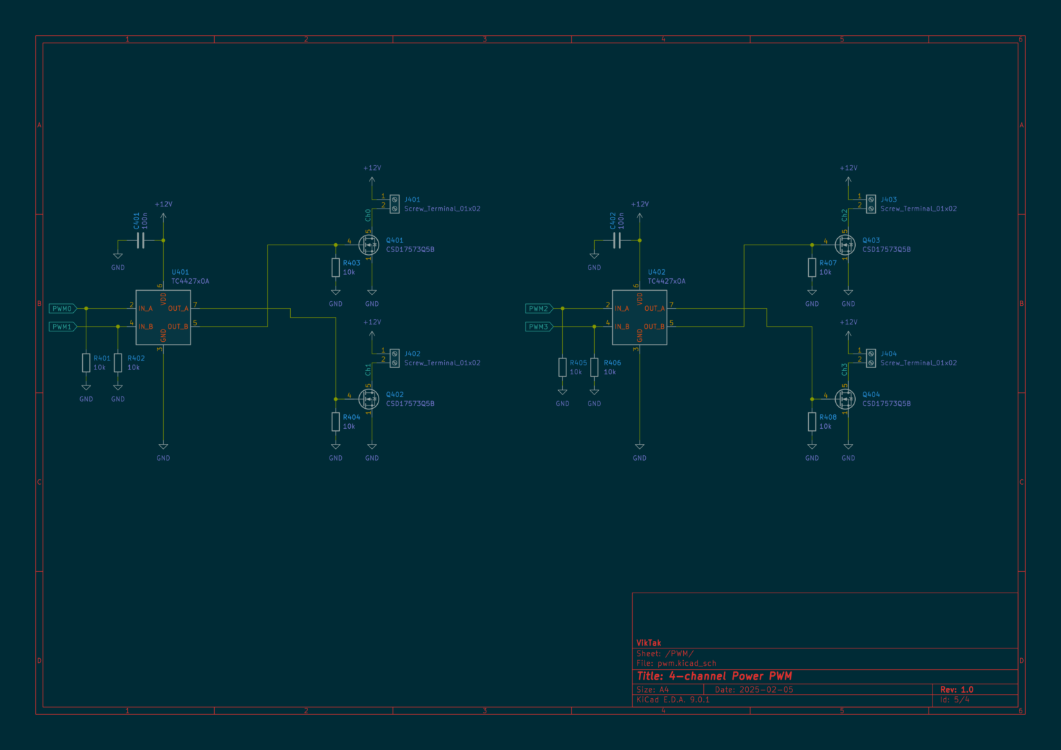 Building a Smart 4-Channel PWM Controller with ESP32 and High-Efficiency MOSFETs – Viktor’s DIY Blog